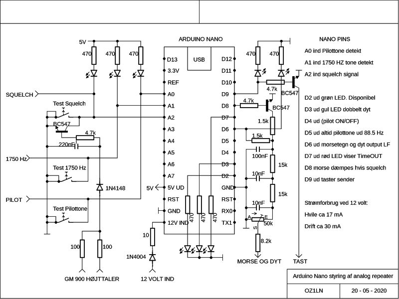 Repeater Controller Arduino at James Milson blog
